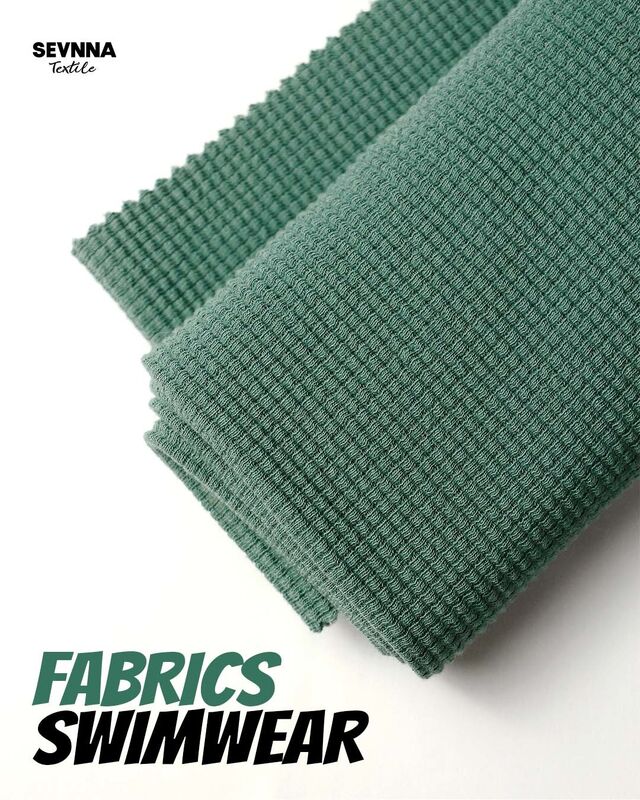 High Stretchiness Textured Swim Fabric with 95% Organic Cotton and 5% ...