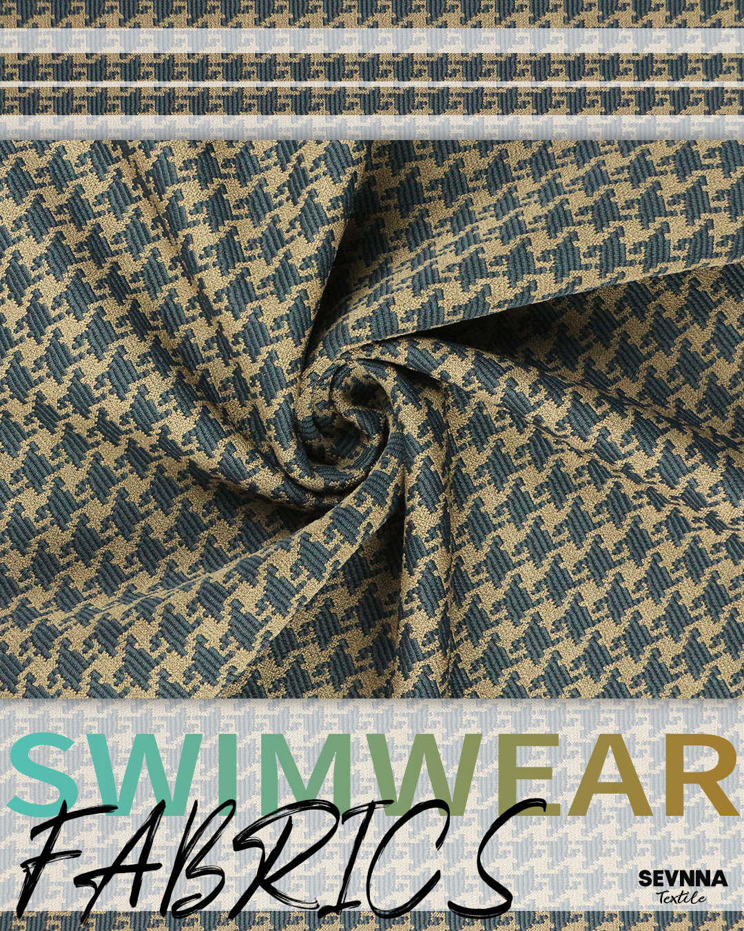 Quick Drying Textured Swim Fabric with 370gsm Weight and 135cm Width ...
