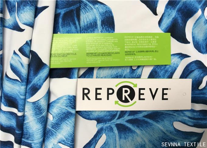 Weft Knitted Acid Printing Nylon Repreve Fabric Stretching Anti Odor ...