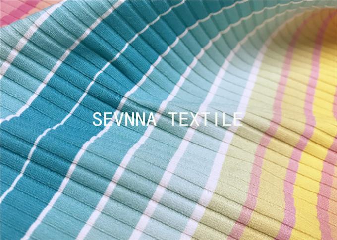 Jacquard Textured Stripes Recycled Swimwear Fabric Ink Jet Digital ...